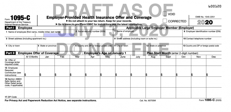 The IRS Has Released Updated Forms 1094 and 1095 for 2020
